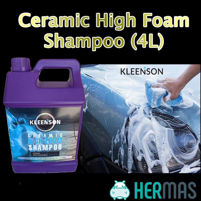 【Kleenson】Ceramic High Foam Shampoo 4L | Car Shampoo | Snow Foam ...