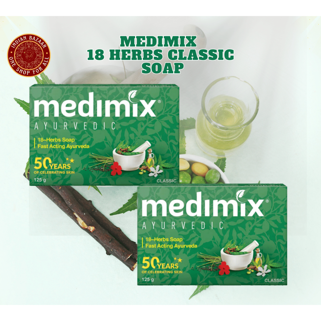 MEDIMIX Ayurvedic Soap 125g/75 g -Classic 18 Herbs , Sandal ,Natural ...