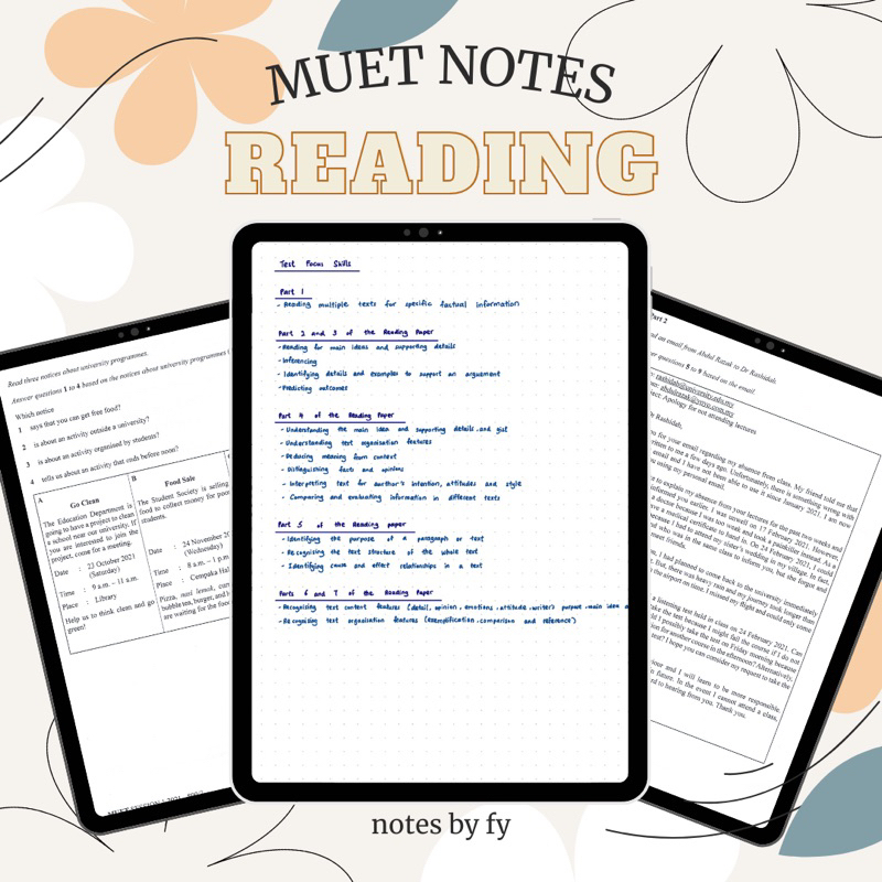 MUET NOTES (READING) latest format | Shopee Malaysia