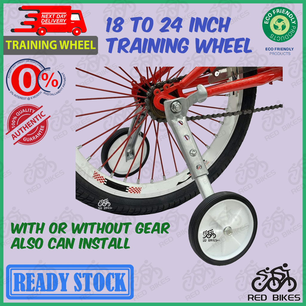 Bicycle Training Wheel 18 to 24Inch Bicycle Tepi Roda Basikal Support ...