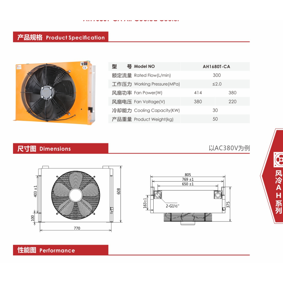 24V/12V/220V/380V Truck-Mounted Crane Modified Fuel Tank Cooling Cooler Air-Cooled Oil Radiator ...