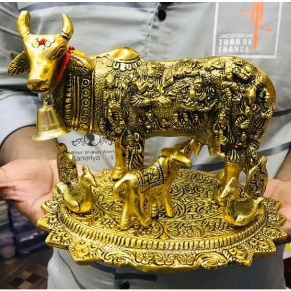 Antique paasu ( Cow with calf) statue | Shopee Malaysia