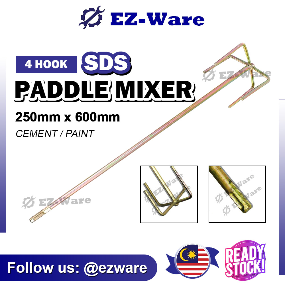 4 JAW SDS HEAVY DUTY (CEMENT/PAINT MIXER) PADDLE MIXER/CONCRETE MIXER ...