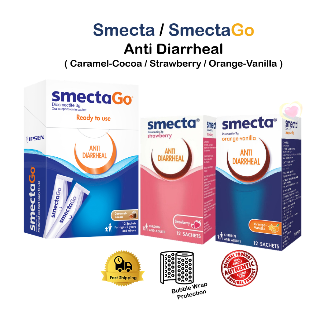 Smecta® Strawberry 3g x 12's / Smecta® Orange-Vanilla 3g x 12's ...