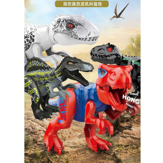 Jurassic Park Dinosaur World Minifigures Tyrannosaurus Indominus Rex ...