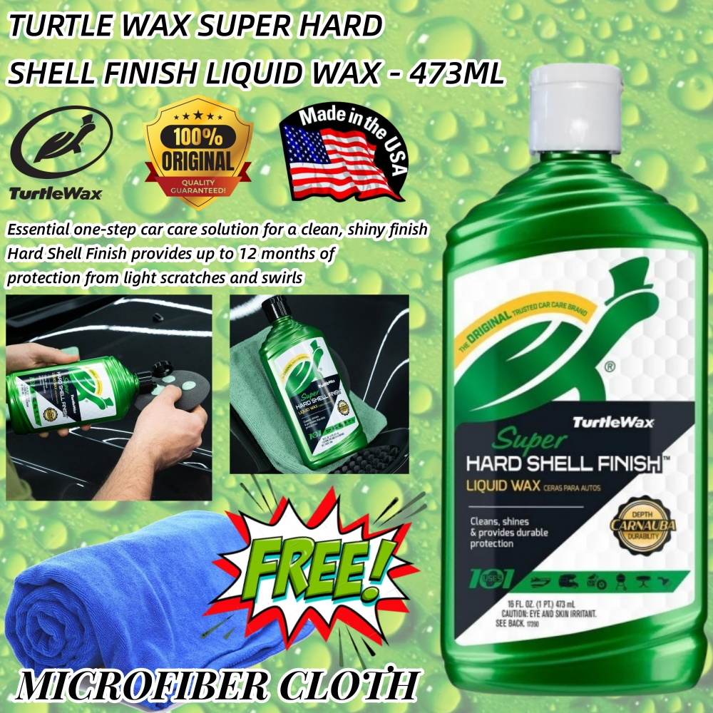 (100% ORIGINAL TURTLE WAX) Turtle Wax Super Hard Shell Liquid Wax ...