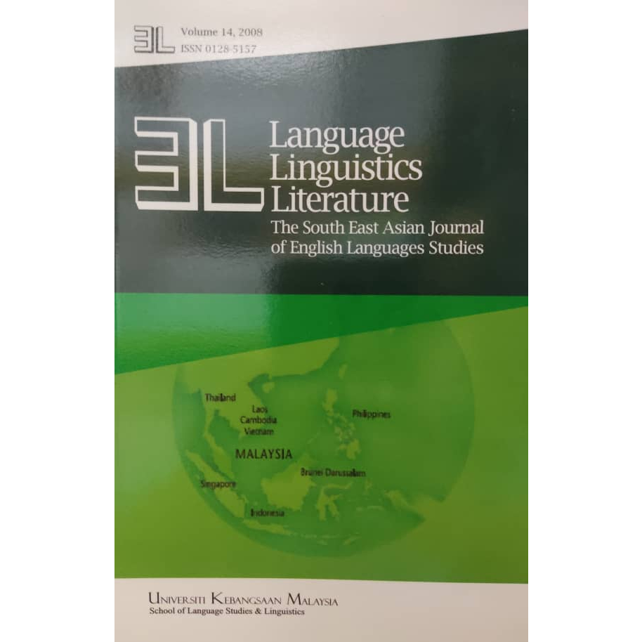 (UKM) 3L LANGUAGE LINGUISTICS LITERATUE THE SOUTH EAST ASIAN JOURNAL OF ...