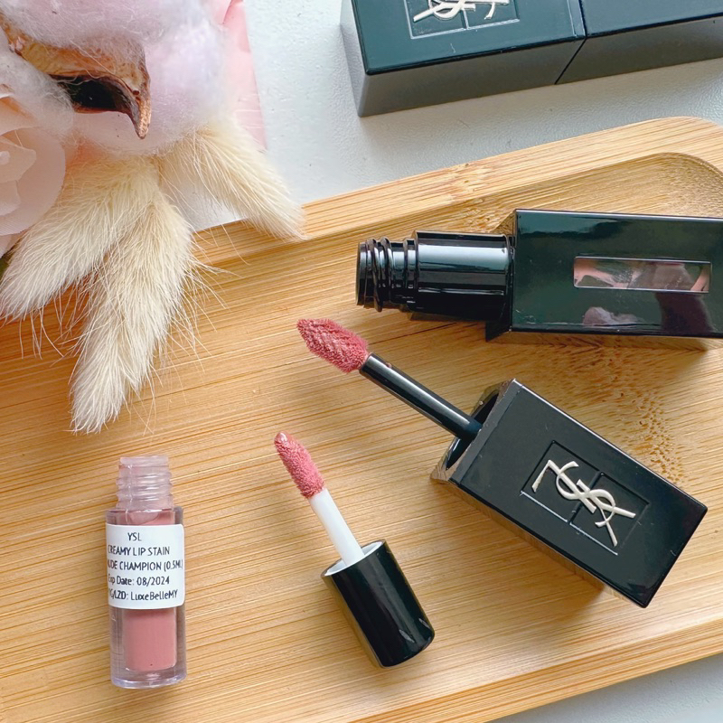 YSL 610/440 VINYL CREAM CREAMY LIP STAIN 0.5ML Trial 【YSL黑管610/440分装 ...