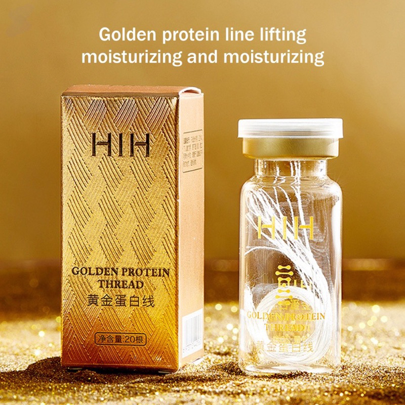 Golden Protein Thread / Sulam Benang Emas Collagen Protein Collagen ...