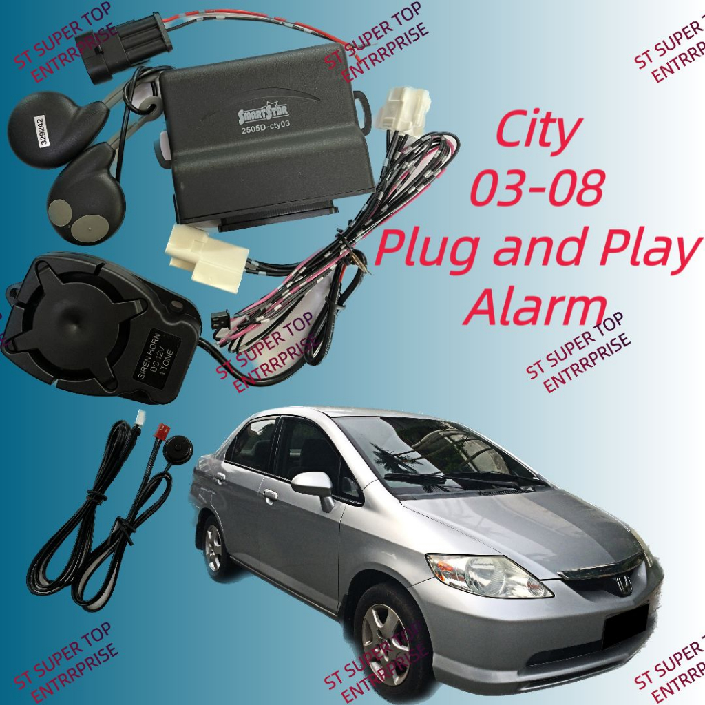 Honda City 2003-2008 Plug and Play SMARTSTAR OEM Car Alarm System ...