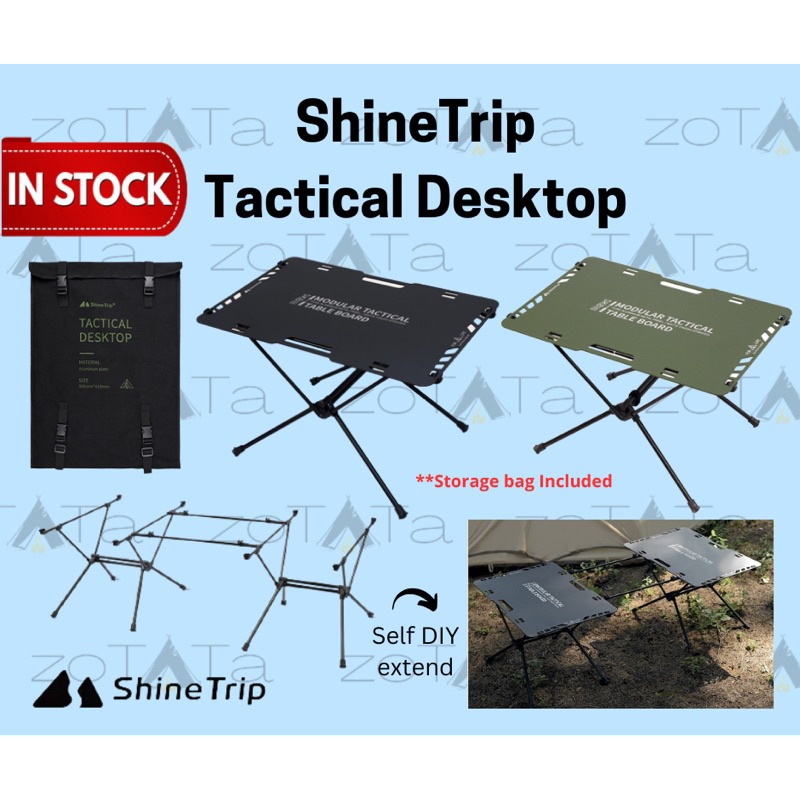 Shinetrip Table with Tactical Table Board Aluminum Metal Plate ...