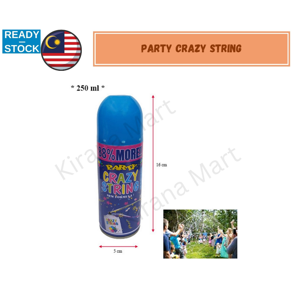 Party Crazy String / Party Silly String / Craft String Snow Spray ...