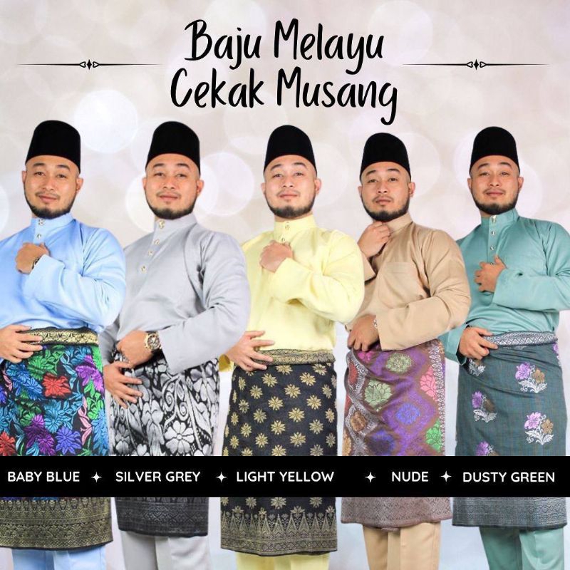 BAJU MELAYU TRADISIONAL CEKAK MUSANG SS~4XL [READY STOCK] | Shopee Malaysia