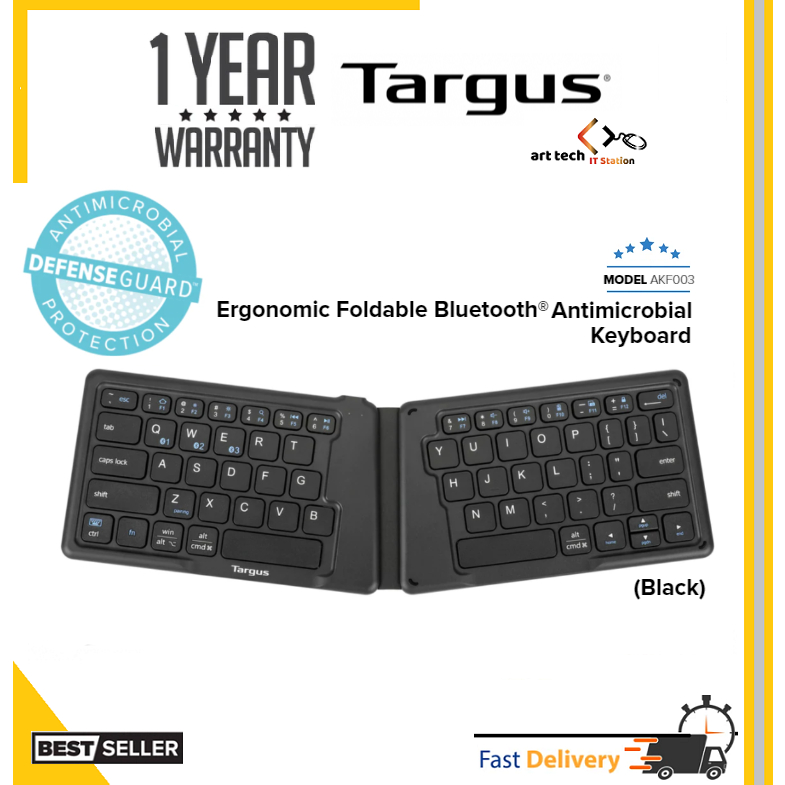 Fast Shipping > TARGUS Ergonomic Foldable Bluetooth KEYBOARD AKF003 ...
