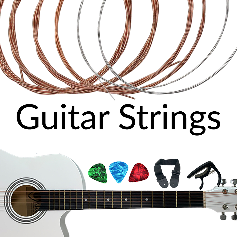 Set Acoustic Guitar Strings Tali Gitar Akustik 民谣 吉他弦 6 string | Shopee ...