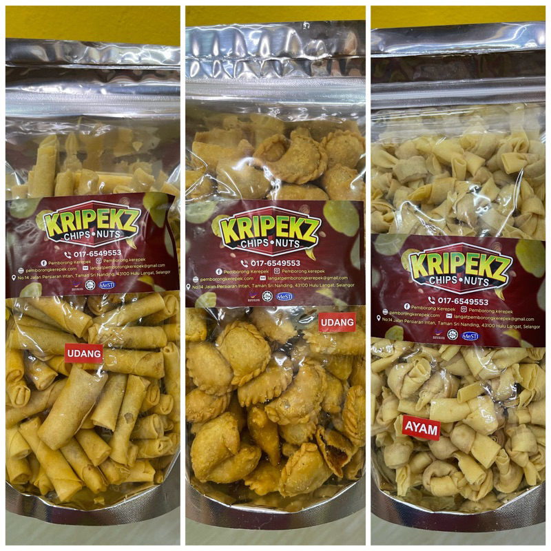 Popia Batang (UDANG) Chilli Spring Roll | Karipap Mini | Popia Ayam ...