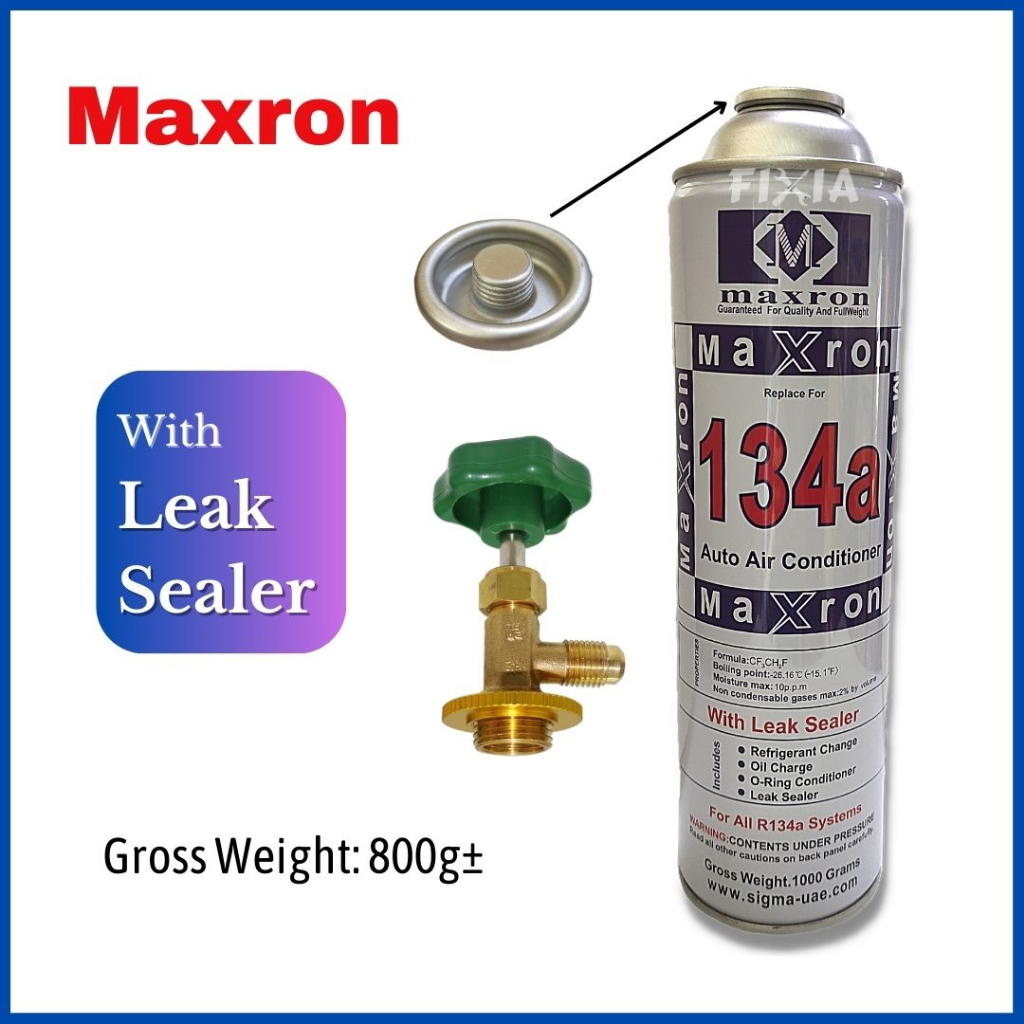 1KG Arkane/Maxron R134A R134 R-134A Refrigerant/Car Aircond Coolant ...
