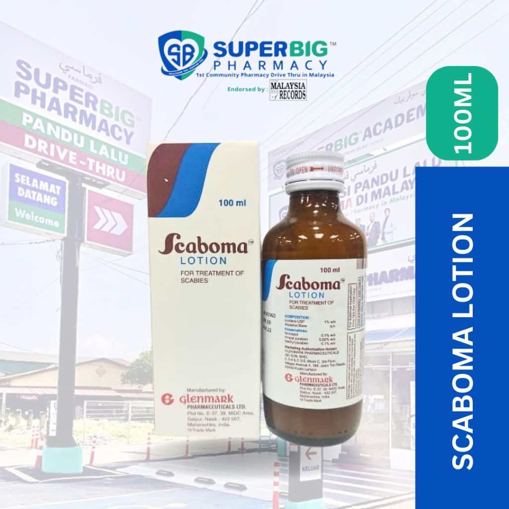 [VIRAL LOSYEN KUDIS BUTA SCABIES] Scaboma Lotion x 100ml (Anti Scab ...