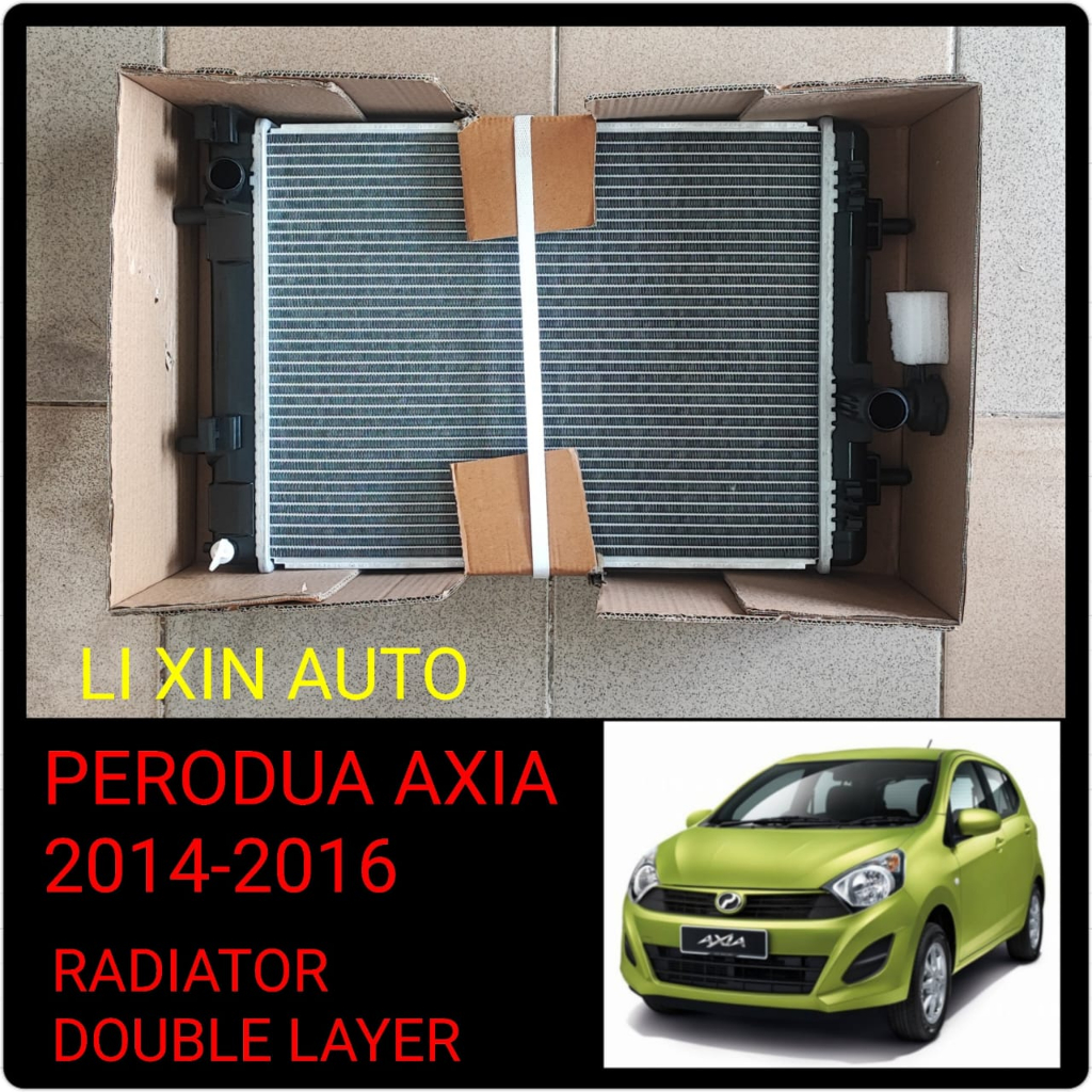 PERODUA AXIA 2014-2016 RADIATOR AUTO / MANUAL DOUBLE LAYER 2 ROW ...