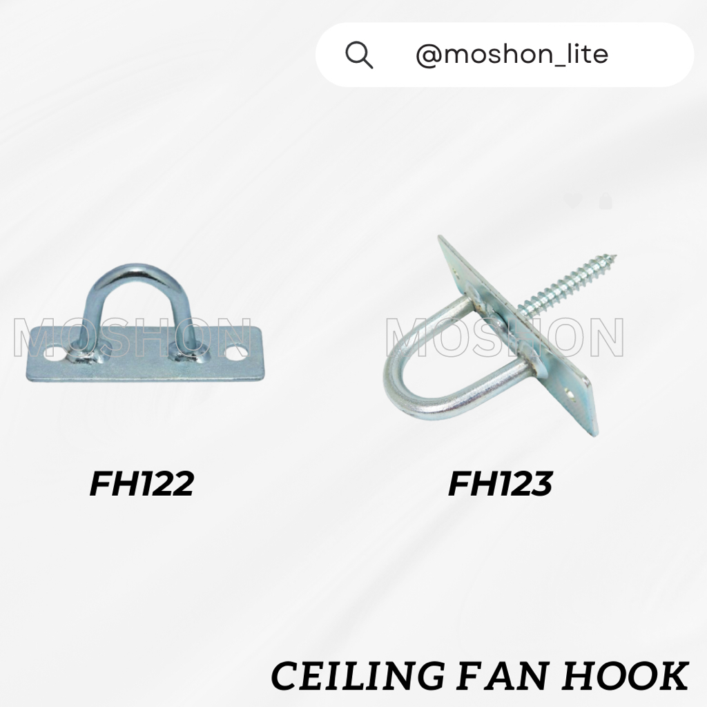 Ceiling Mount Fan Hook FH122 FH123 (D-type / screw type) | Shopee Malaysia