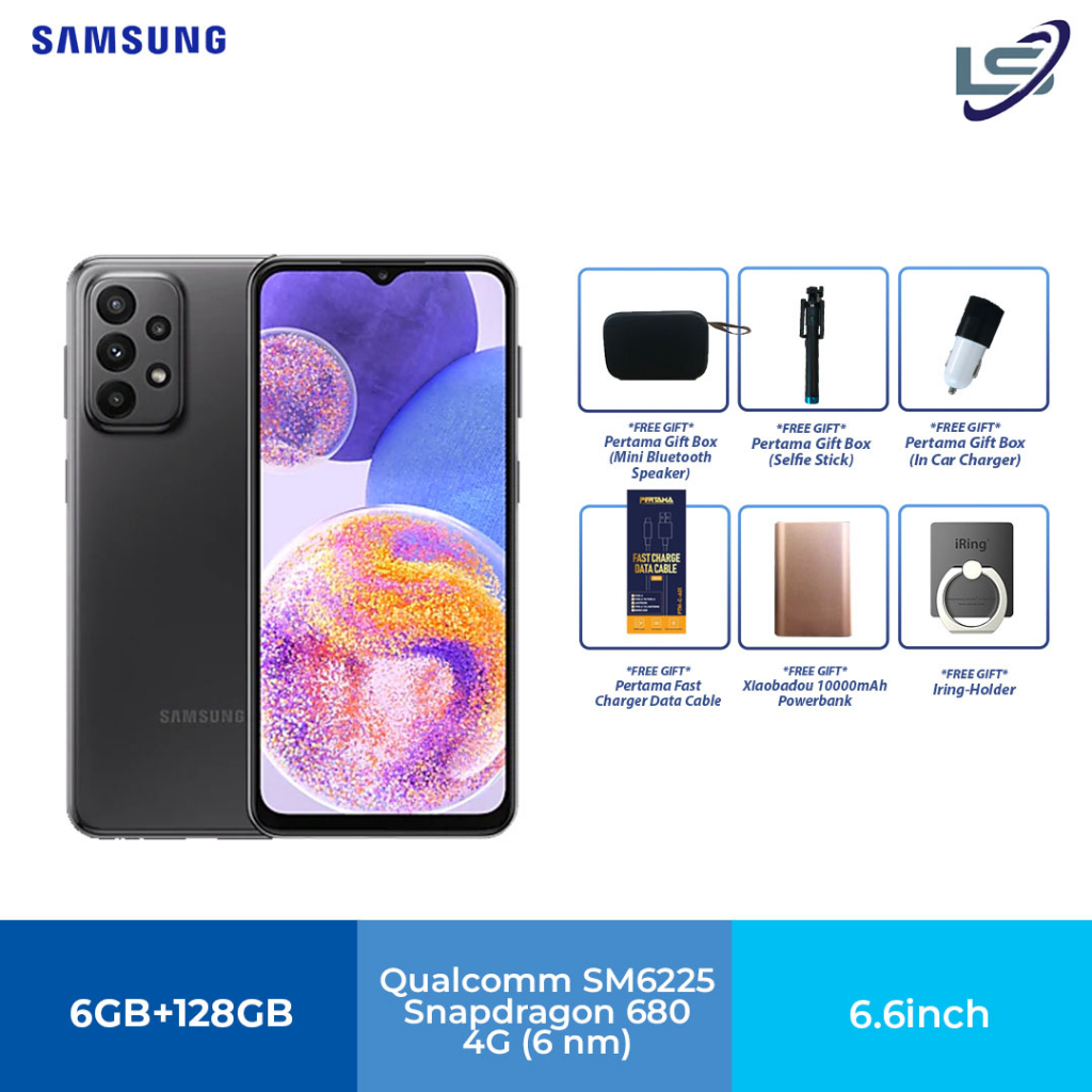 SAMSUNG Galaxy A23 LTE | 6GB+128GB | 6.6" FHD+ Display | 50MP OIS Quad ...