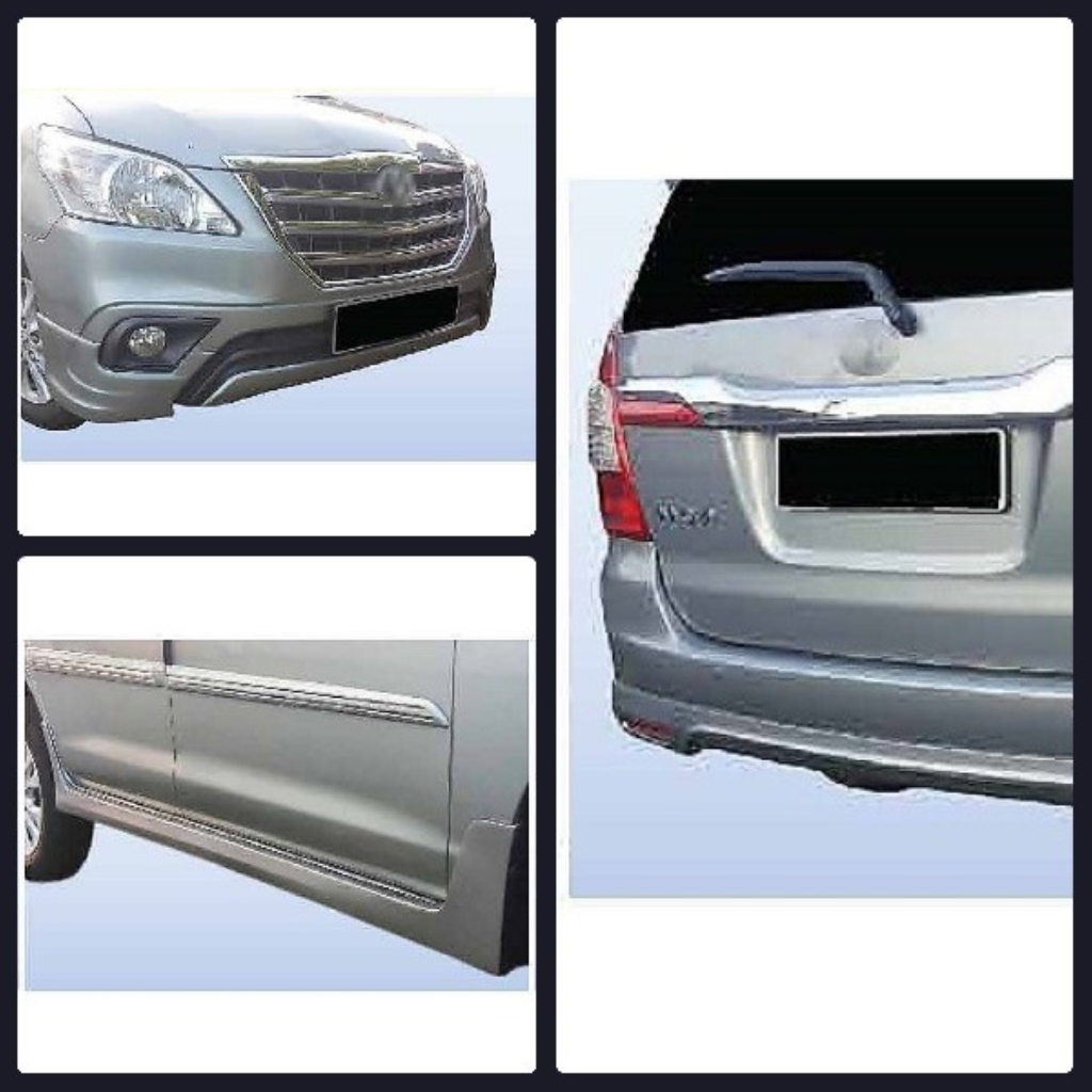 1st Generation Toyota Innova 2014 OEM Skirting Body Kit ABS Ready Stock ...