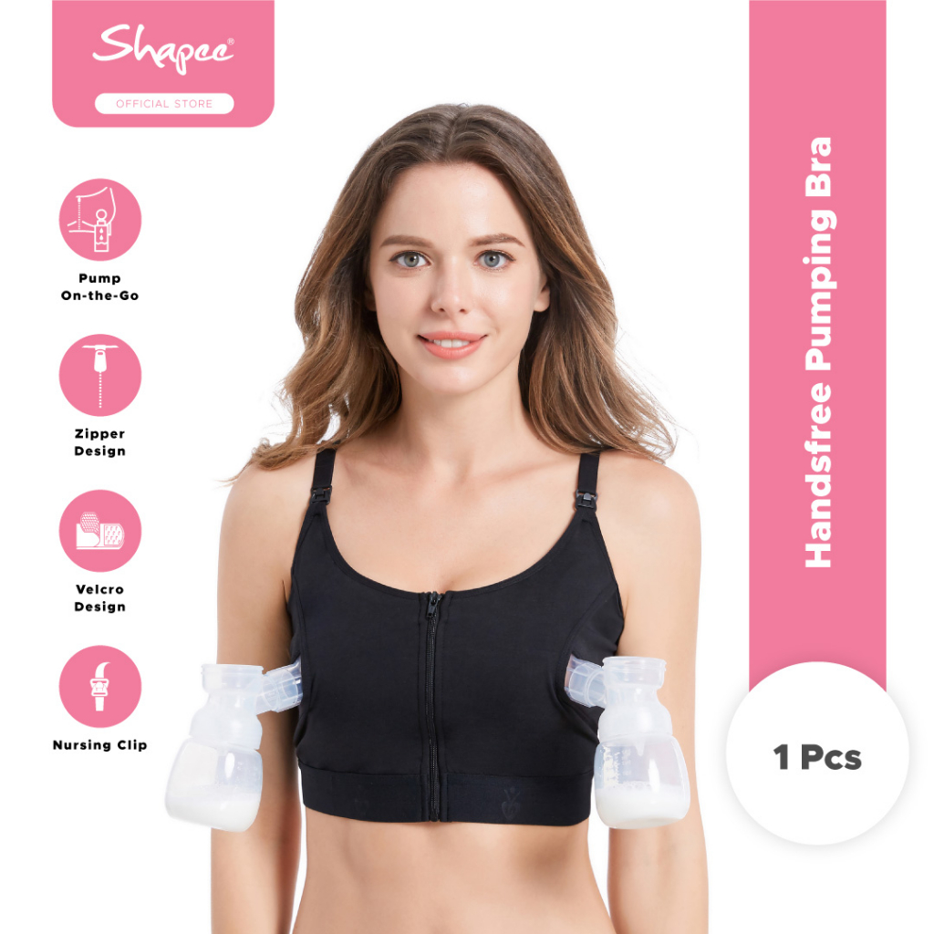 HandsFree Pumping Bra (Black) - Pumping & breastfeeding, nursing clip ...