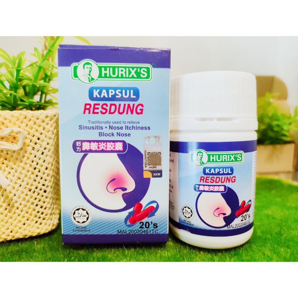 HURIX'S KAPSUL RESDUNG-好力鼻敏炎胶囊 RM25.90 (20’S) EXP DATE: 06/2026 ...