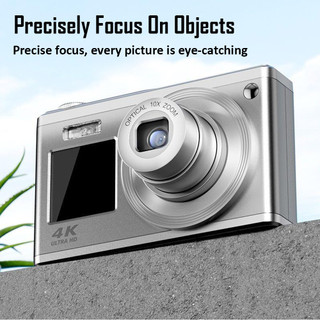 FOTO DC403 4K High-Definition DC403 Compact Camera Front and Rear Dual ...