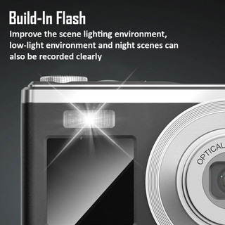 FOTO DC403 4K High-Definition DC403 Compact Camera Front and Rear Dual ...