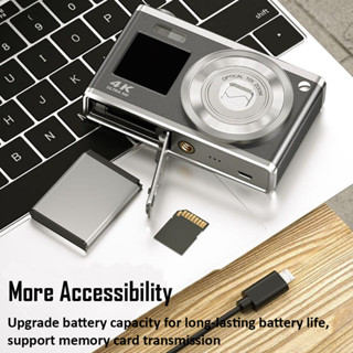 FOTO DC403 4K High-Definition DC403 Compact Camera Front and Rear Dual ...