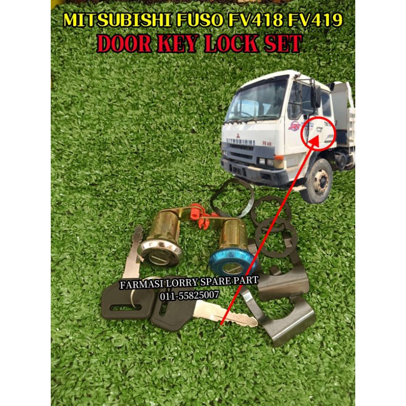 MITSUBISHI FUSO FVFV418 FV419 DOOR LOCK SET UNTUK LORRY MIXER TRUCK ...