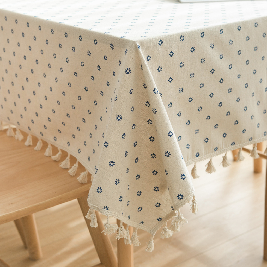 [READY STOCK] Alas Meja Cotton Linen | Aesthetic Table Cloth | Shopee ...
