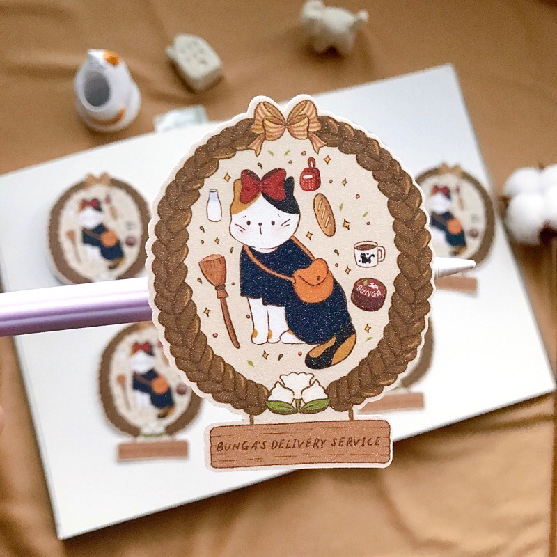 Bunga’s Delivery Service Waterproof Sticker | Studio Ghibli Kiki’s ...