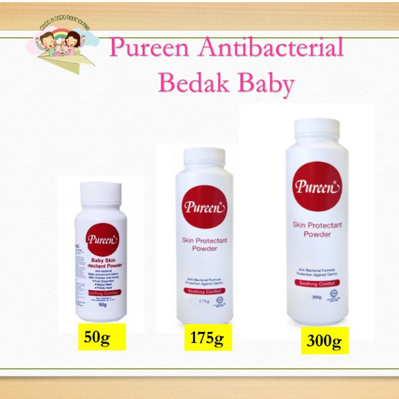 Pureen Bedak Baby Skin Protectant Powder AntiBacterial Formula) 50g ...