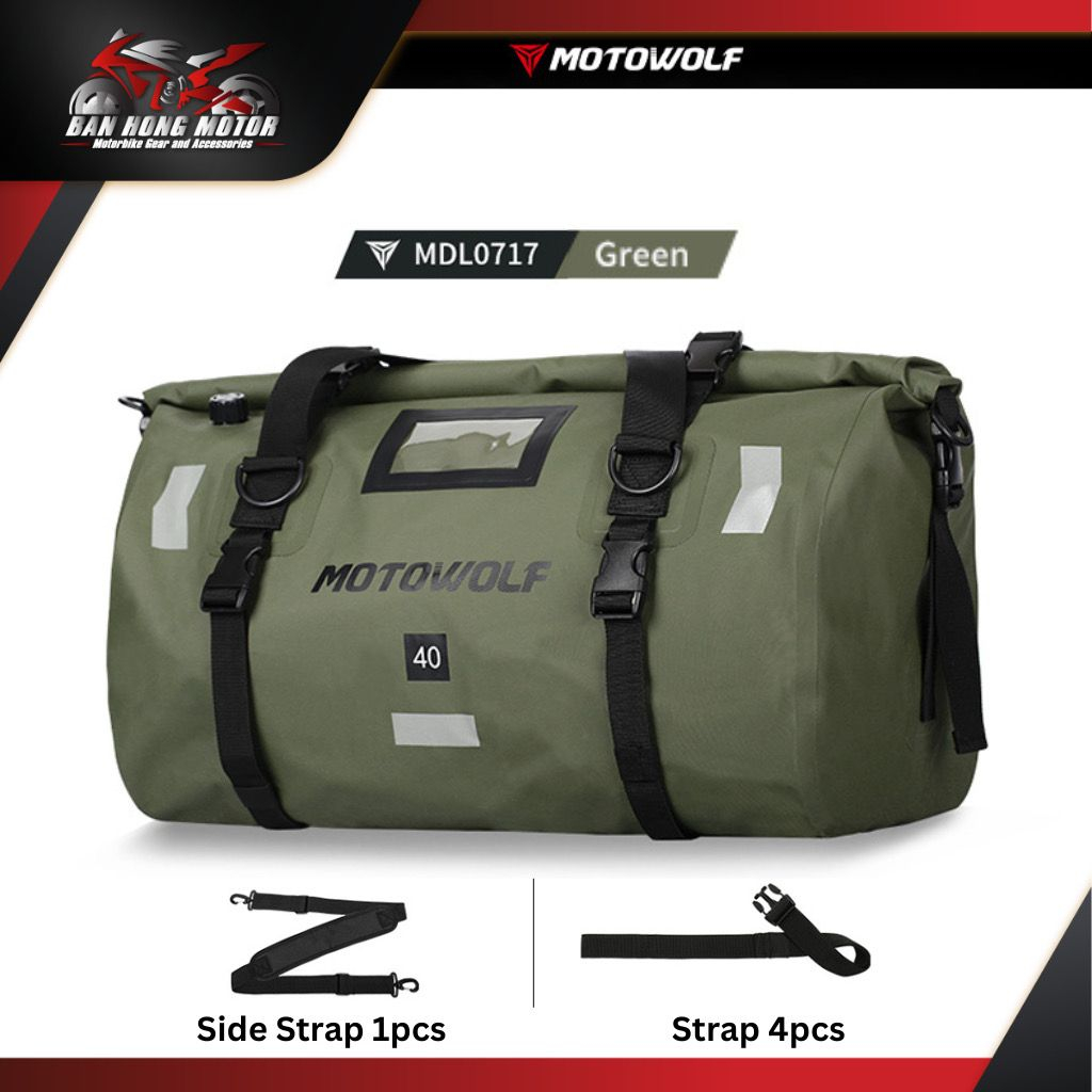 🇲🇾MOTOWOLF Motorcycle Waterproof Travel Bags/Luggage Bag 40L/ 66L ...