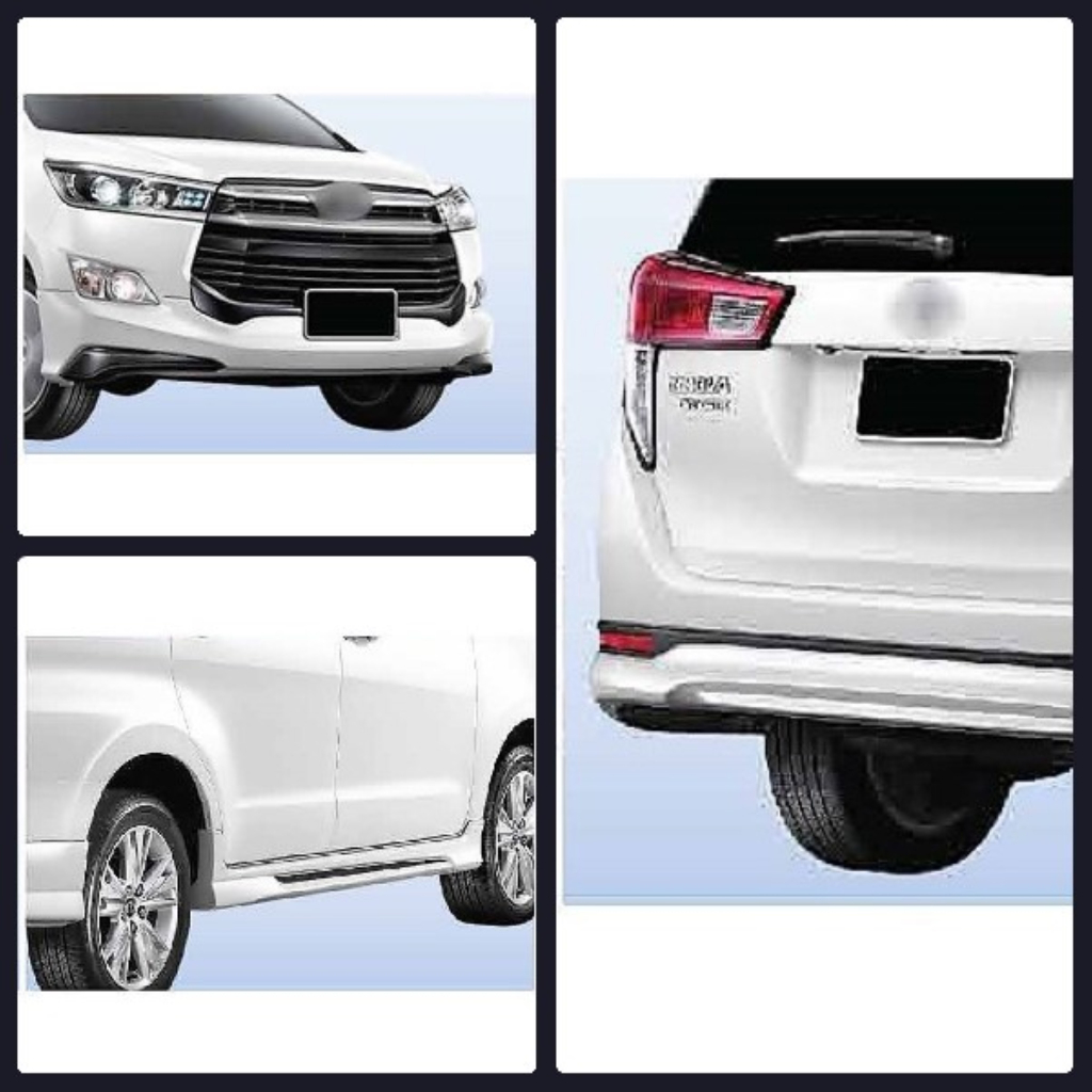 2nd Generation Toyota Innova 2017 Thai OEM Skirting Body Kit ABS Ready ...
