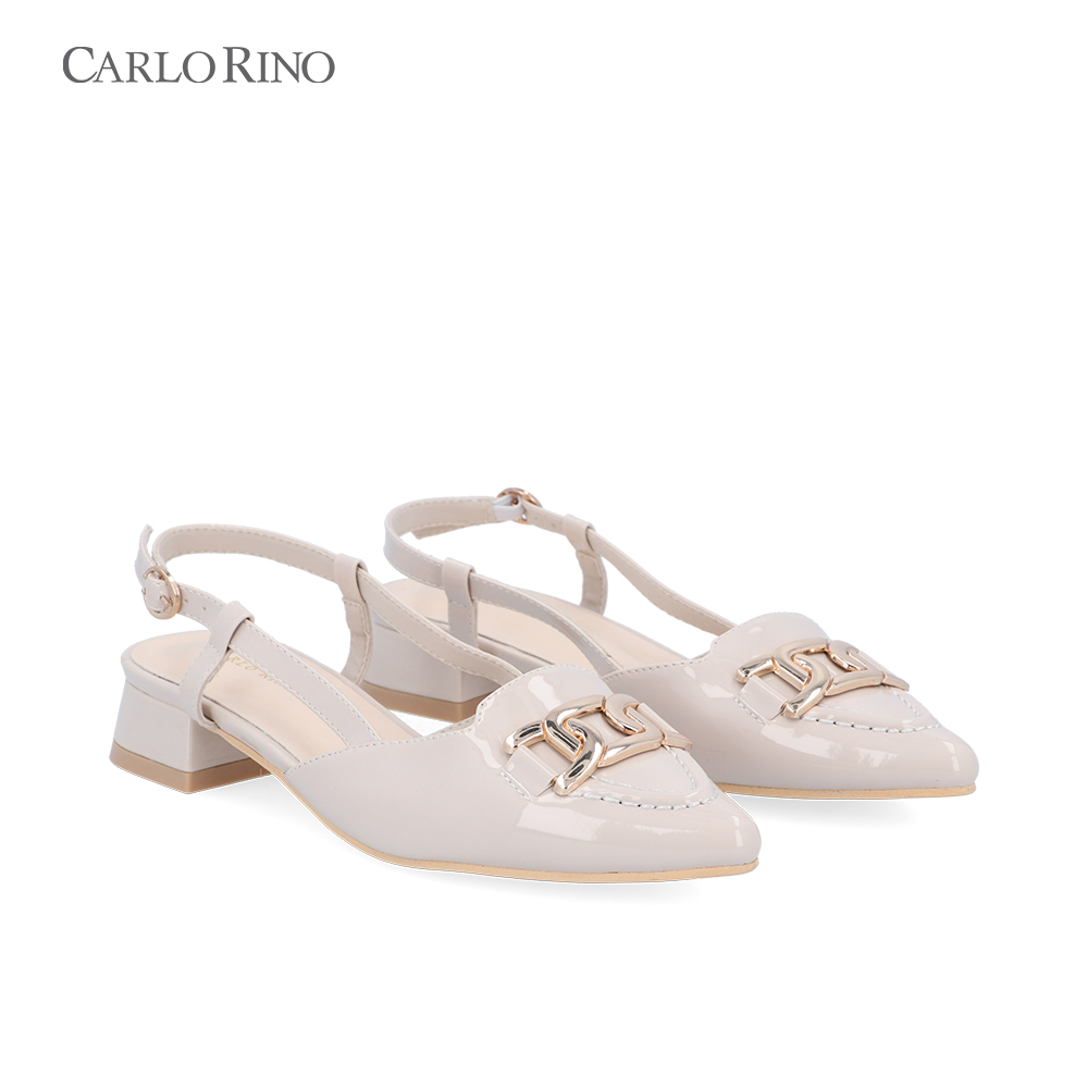 Carlo Rino Kylie Slingback Pumps - Beige | Shopee Malaysia