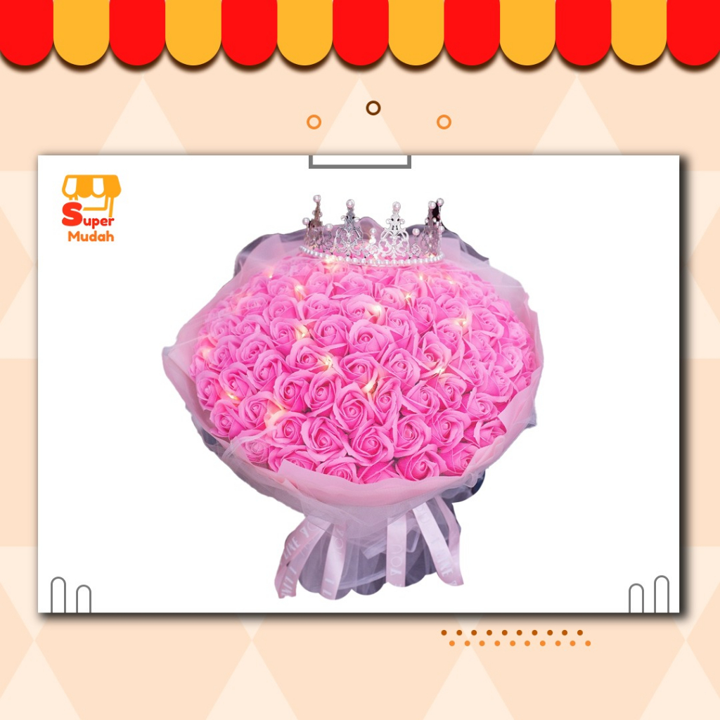 Sejambak Bunga Mawar Sabun 99 Tangkai Dengan Makna Romantik Sesuai ...