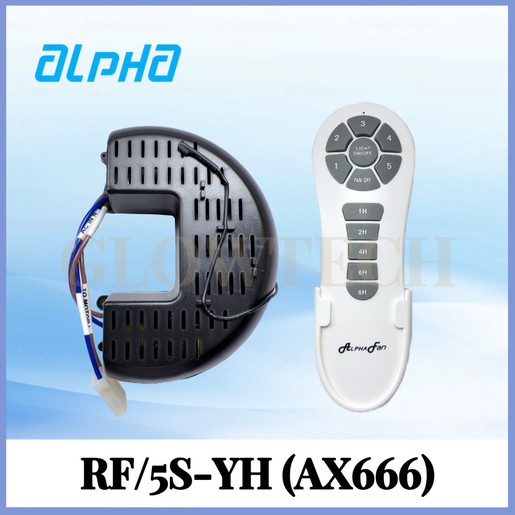 [ORIGINAL] ALPHA Ceiling Fan PCB/REMOTE CONTROL RF/5S-YH for AX666 ...