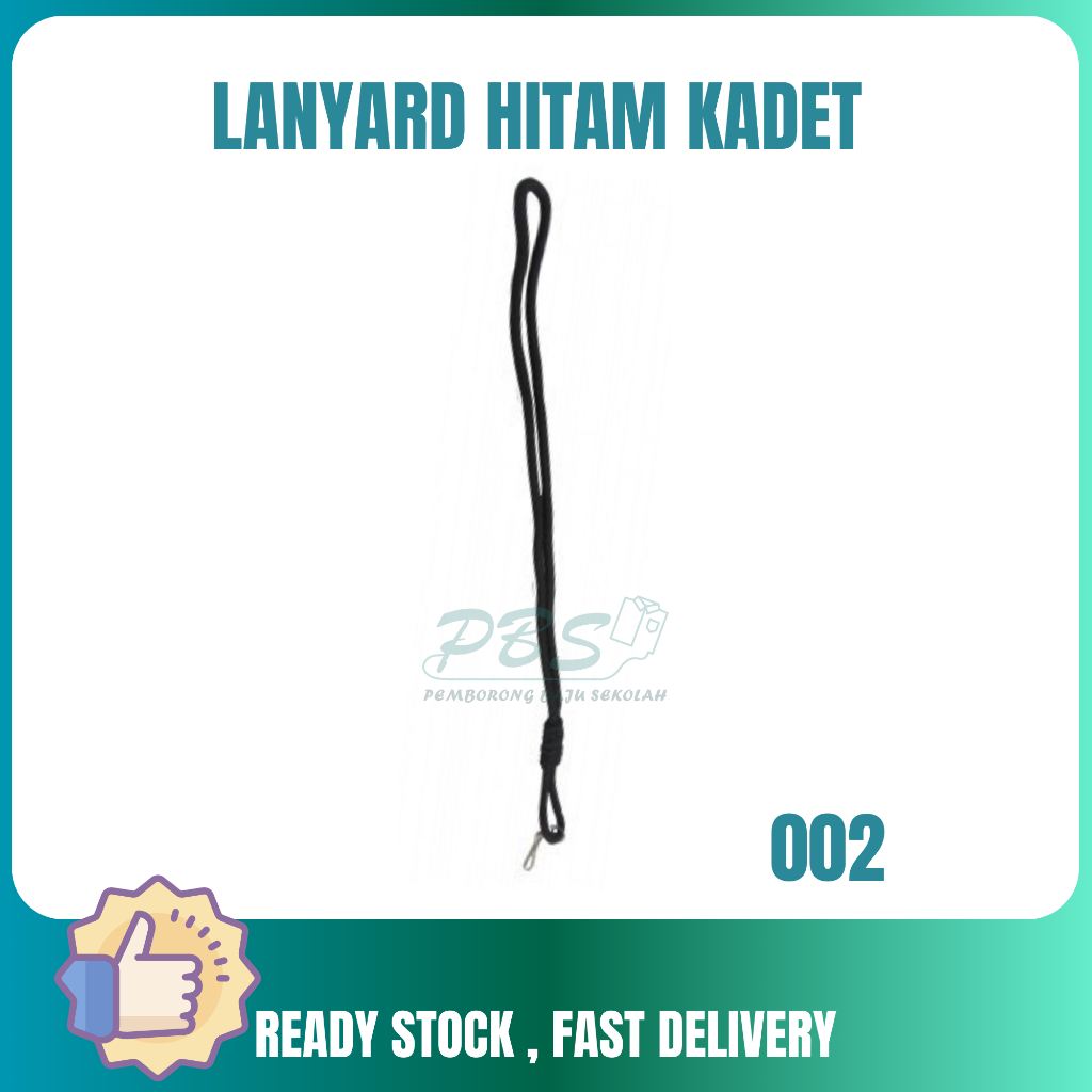 LANYARD HITAM KADET - O02 ( ACCESSORIES CADET ) | Shopee Malaysia