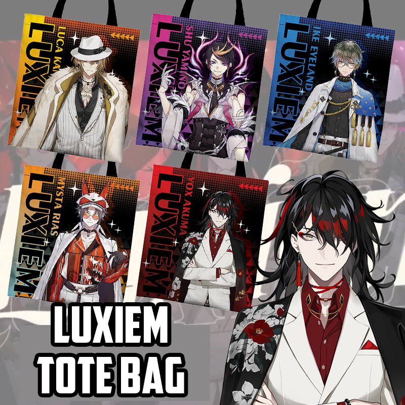 LUXIEM Canvas Bag NIJISANJI Vox akuma Mysta rias Ike eveland shu yamino ...