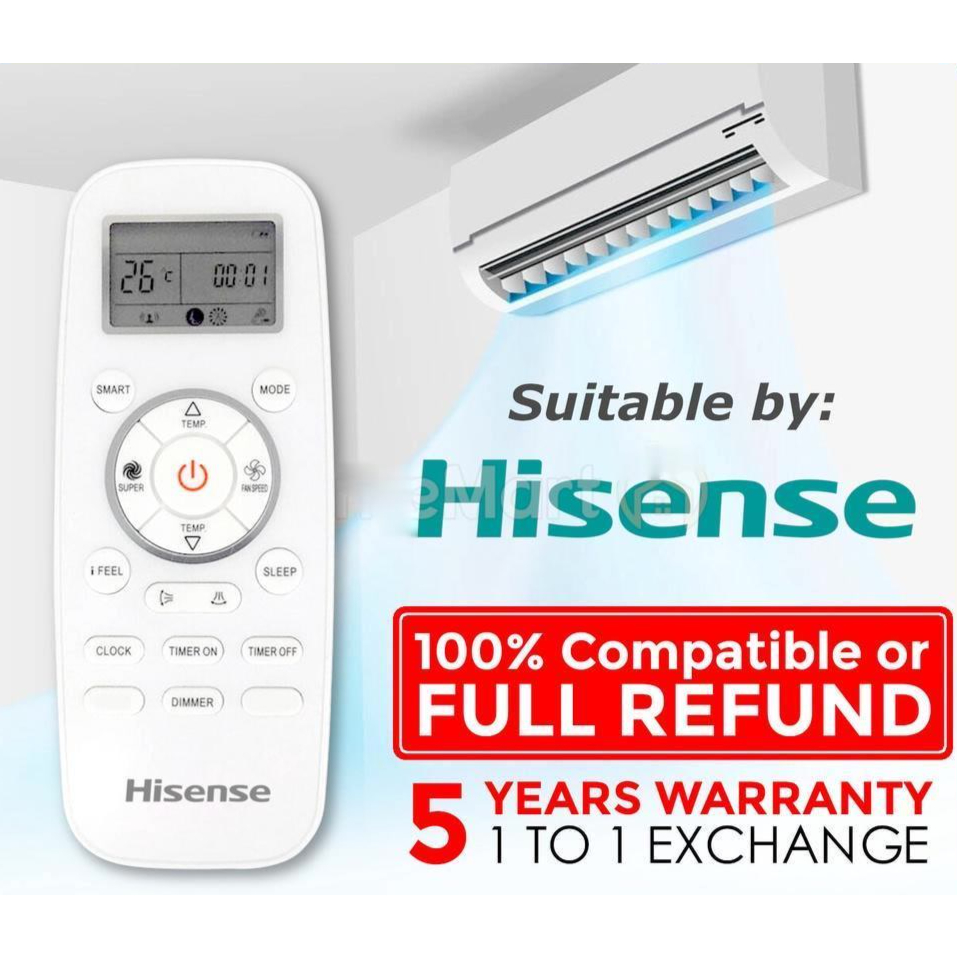 Hisense Air Conditioner Remote Control DG11L1-02 Replacement For DG11L1 ...