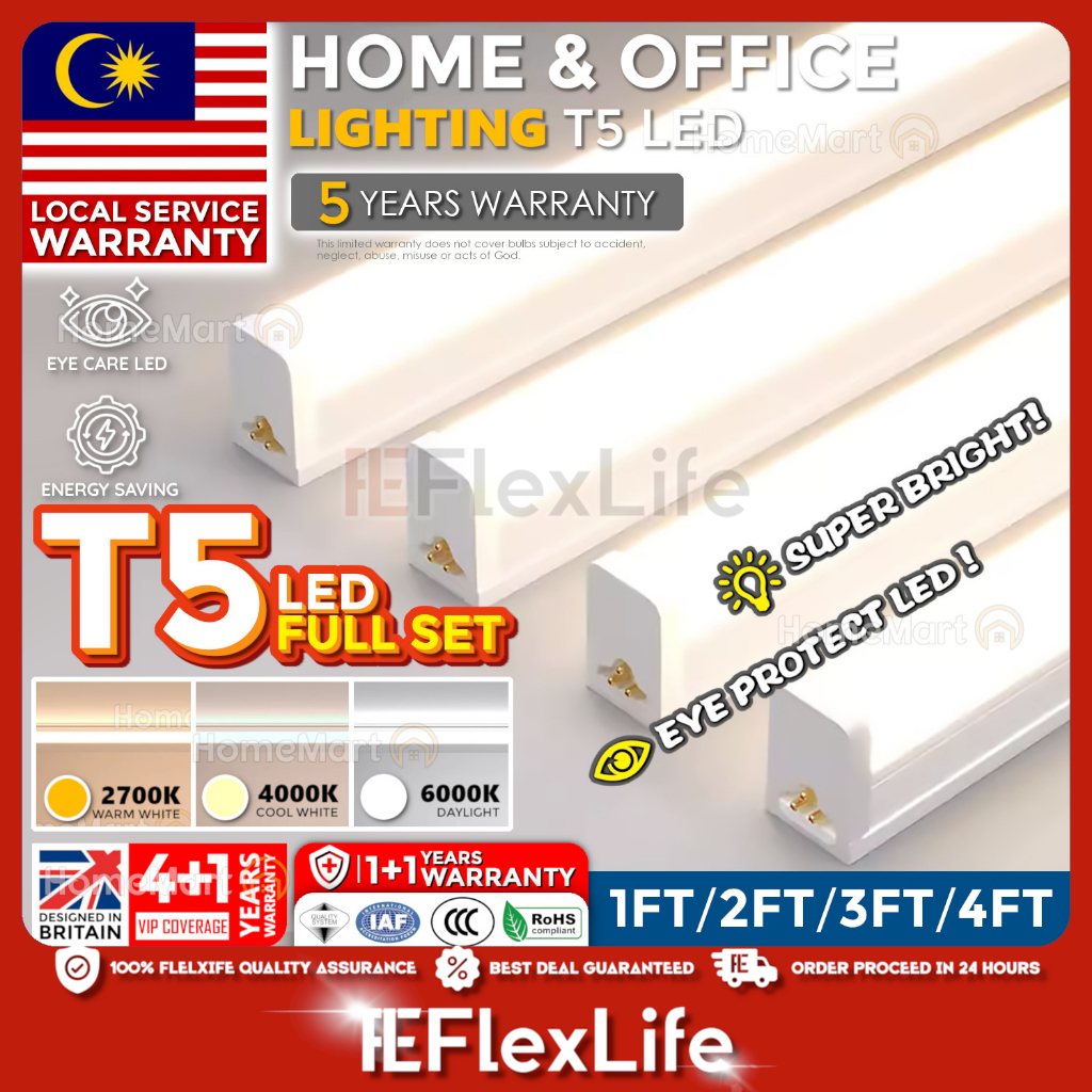[SIRIM]TECHCA T5 LED Tube Fluorescent Fitting Drop Curve Light Ceiling ...