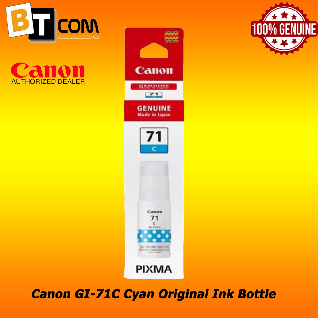 Canon GI-71 Original Ink Bottle GI-71BK, GI-71C, GI-71M, GI-71Y ...