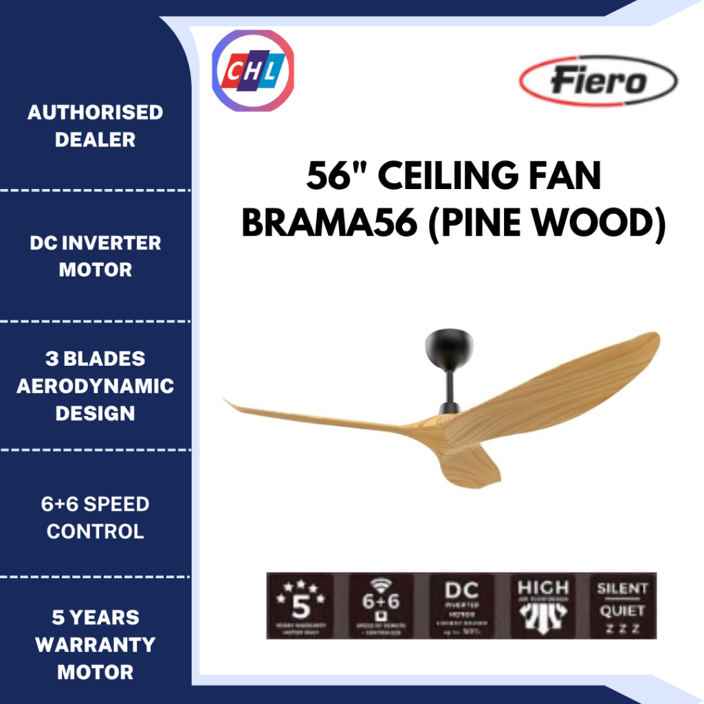 FIERO BRAMA56 / DEKA+ (NEW 2024) MONZIO 56 3 BLADE WITH DC MOTOR ...