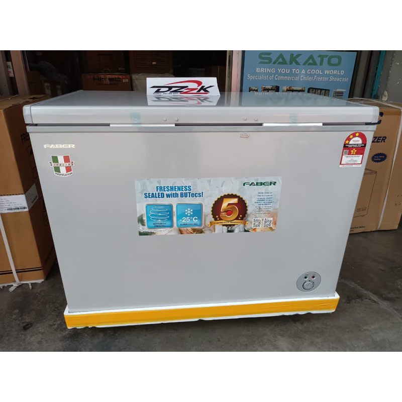 FABER - Chest Freezer Grey Freddo 225 (210L)/ Freddo 325 (325 Litre ...