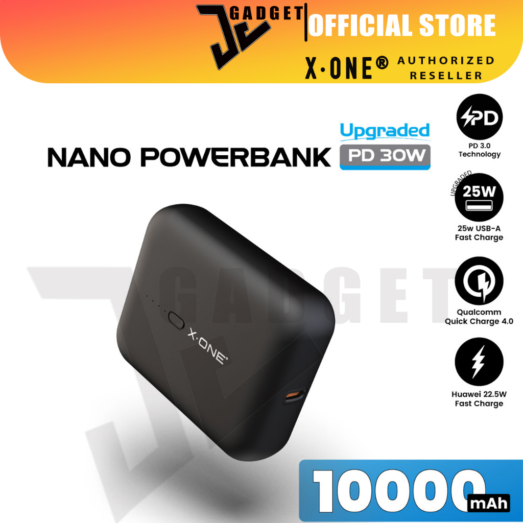 X.One Nano Powerbank 10000mAh Dual Port with 30W PD + Huawei ...