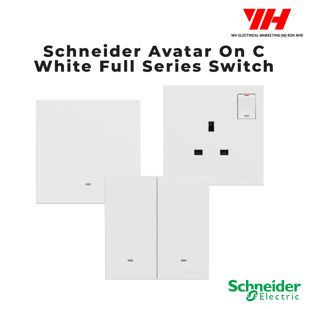 Schneider Electric Avatar On C Full Series Switches With Fluorescent ...