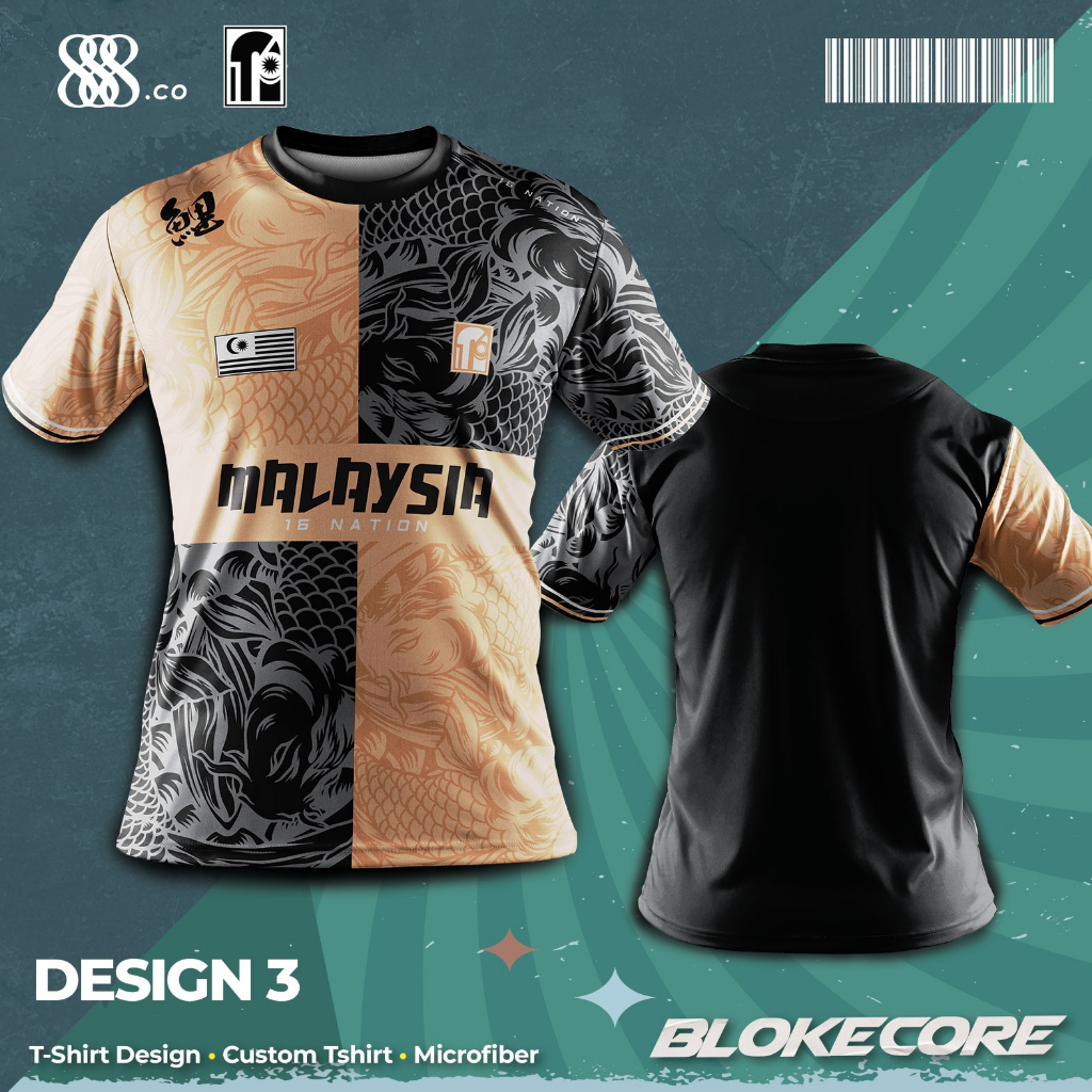 888.CO x Sixteen Nations Collection Malaysia Sublimation Microfiber ...